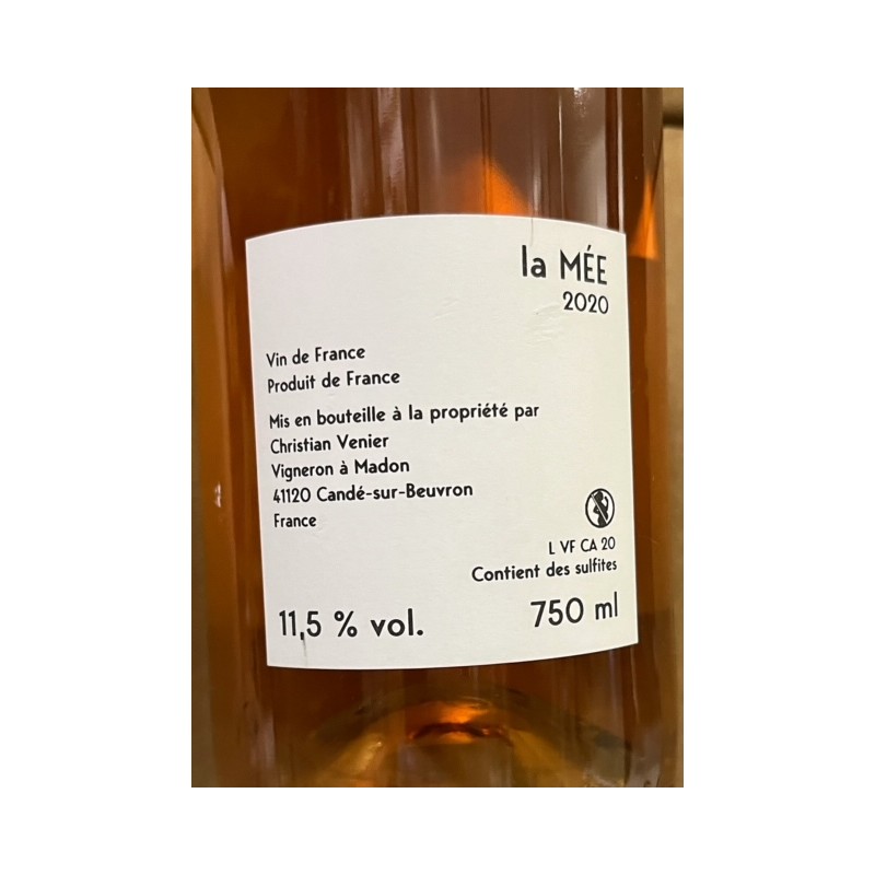 Christian Venier Vin de France rosé La Mée 2020