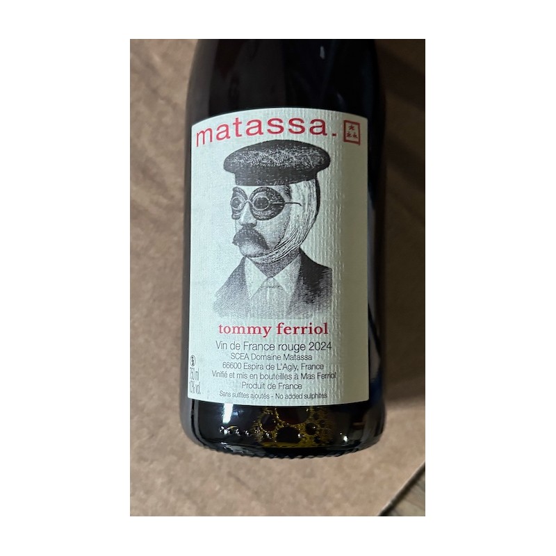 Domaine Matassa Vin de France rouge Tommy Ferriol 2024
