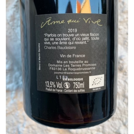 Domaine Les Terres Promises Coteaux Varois en Provence rouge Ame qui Vive 2019