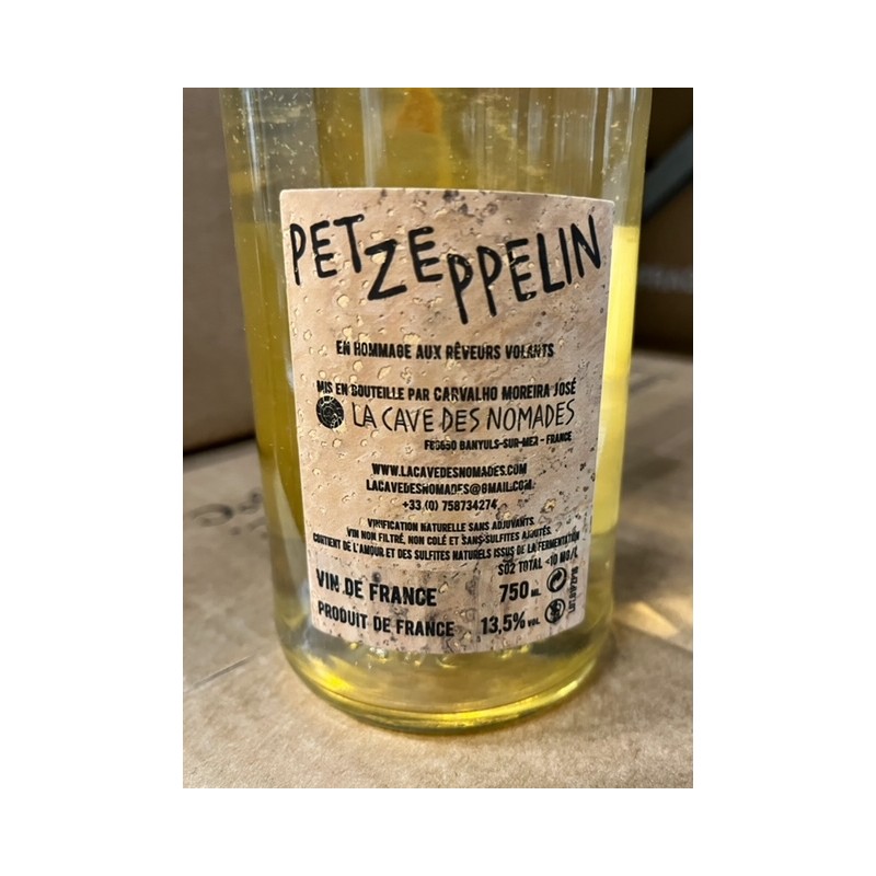 La Cave des Nomades Vin de France blanc pet nat Pet Zeppelin 2016