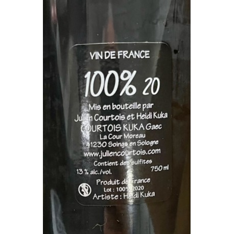 Julien Courtois & Heidi Kuka Vin de France rouge 100% 2020