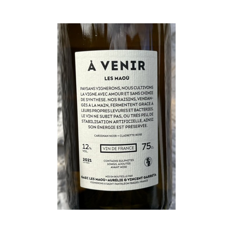 Les Maoù Vin de France blanc A Venir 2021