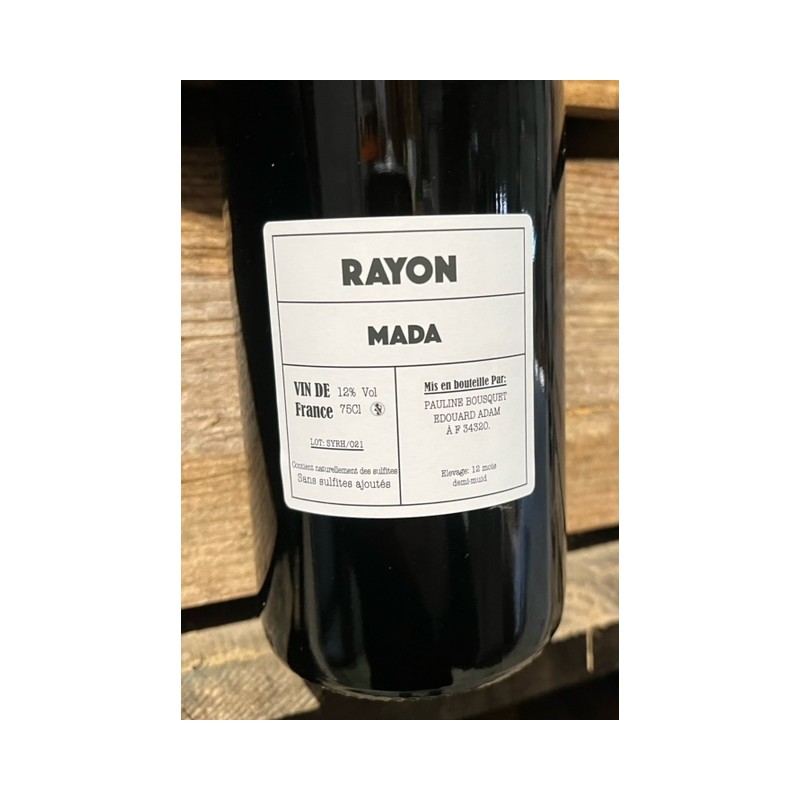 Domaine Mada Vin de France rouge Rayon 2021