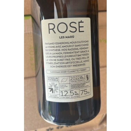 Les Maoù Vin de France rouge Rosé 2022
