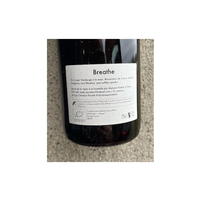 Melsolo Vin de France rouge Breathe 2022