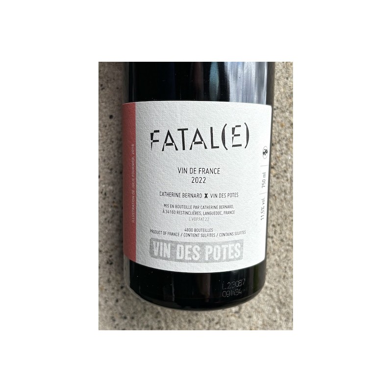 Vin des Potes Vin de France rosé Fatale 2022